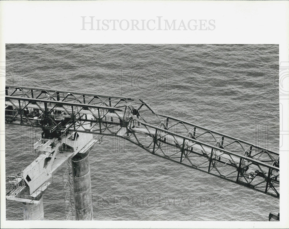 Skyway bridge construction 1984 Vintage Press Photo Print - Historic Images