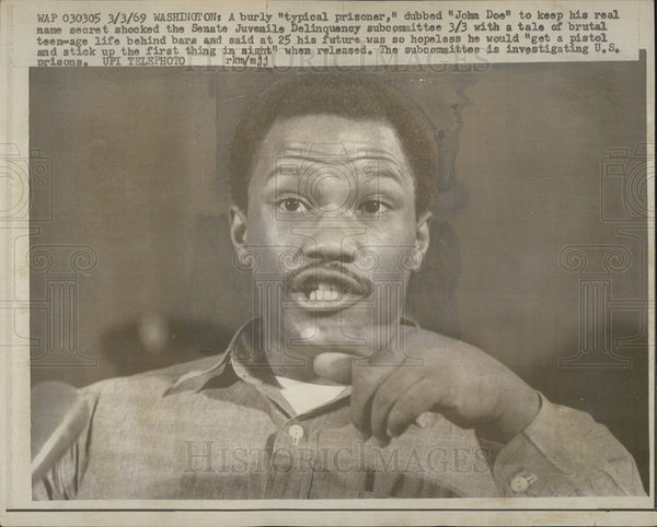 John Doe Unidentified Prisoner Juvenile Deliquency Subcommittee 1969 ...