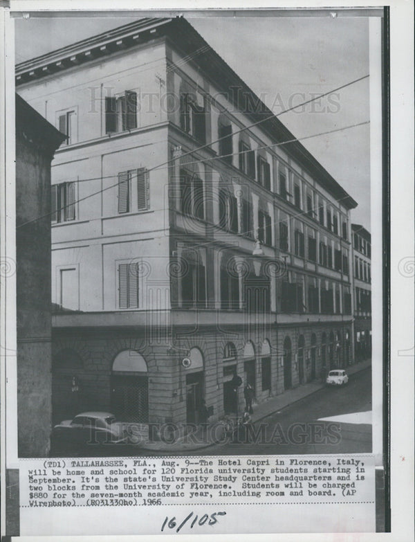 Hotel Capri Florence Italy home and school for Florida Univers 1966 ...