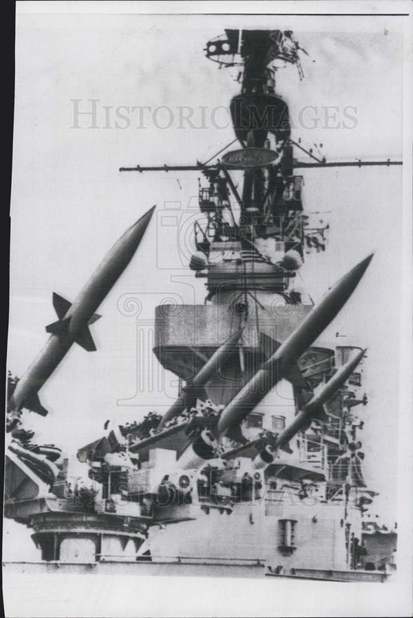 Navy's first guided missile destroyer, U.S.S. Gyatt. 1956 Vintage Press ...