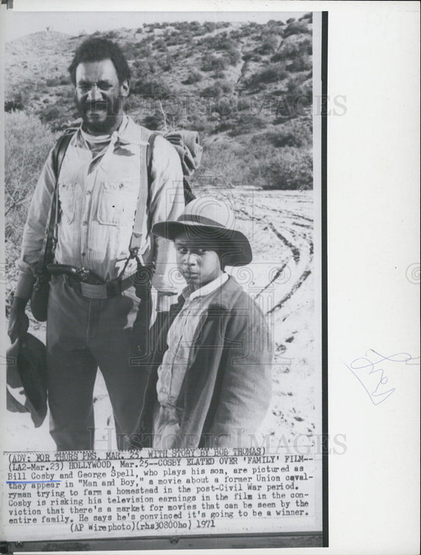 Man And Boy Film Actors Bill Cosby George Spell Walking Scene 1971 ...