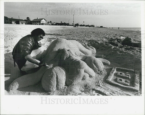 Hound Dog Sand Sculpture By Piere Rouzier At Pass-a-Grille Bch 1985 ...
