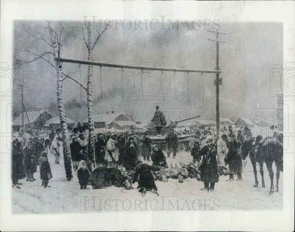 "We Shall Not Forgive, We Shall Not Forget" Painting 1944 Vintage Press ...