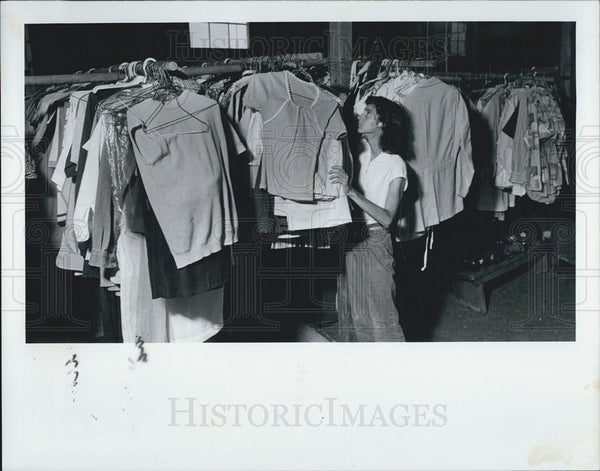 Debbie Kisor Arranges Merchandise Perrone Farm Free Store 1981 Vintage ...