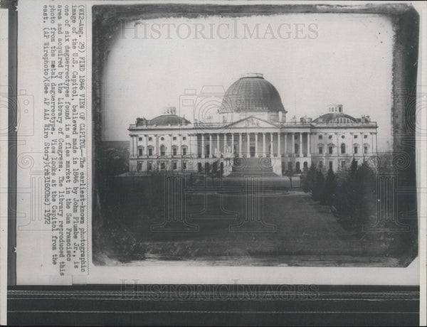 Earliest known photograph of the US Capitol taken in 1846 1972 Vintage ...