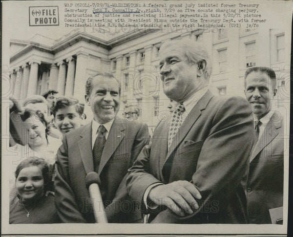 US Treasury Secretary John B. Connally Jr./Richard Nixon 1974 Vintage ...