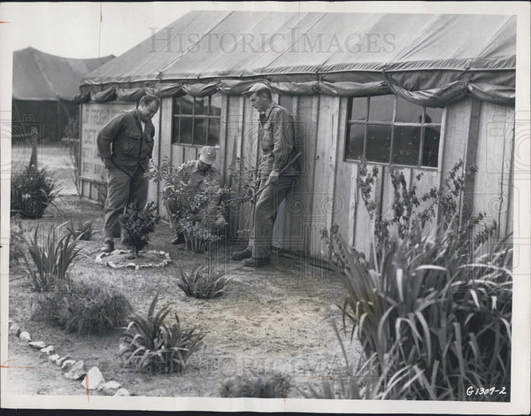 Vern P. Kowalke, Joseph La Rocco & Joseph Soper In Their Garden 1951 ...