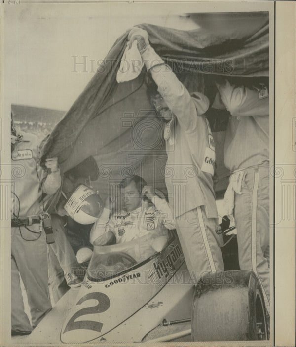 Johnny Rutherford and his racecar 1976 Vintage Press Photo Print ...