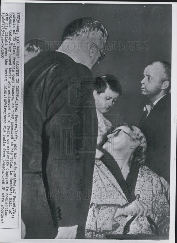 Oliver Powers And Wife Parents Of U2 Pilot Francis Gary Powers 1960 ...
