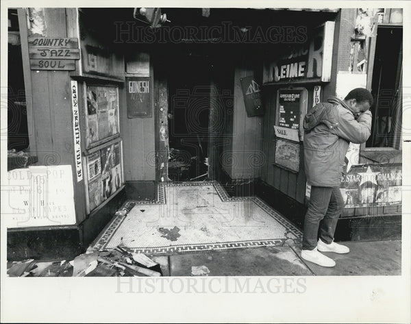 Reimer Music shop gutted from fire 1986 Vintage Press Photo Print ...