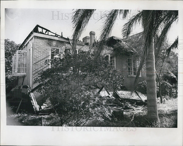 damaged house at 1520 North shore Dr 1965 Vintage Press Photo Print ...