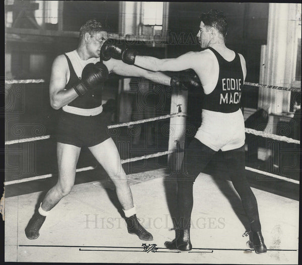 Eddie Mack Lightweight champ mickey Cohen 1932 Vintage Press Photo ...