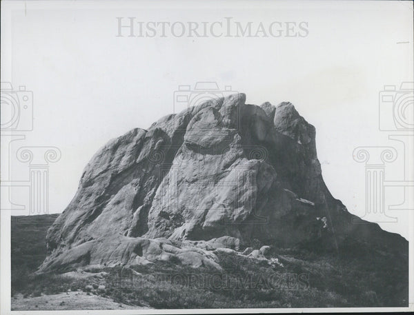 George Washington Rock Landmark 1957 Vintage Press Photo Print ...