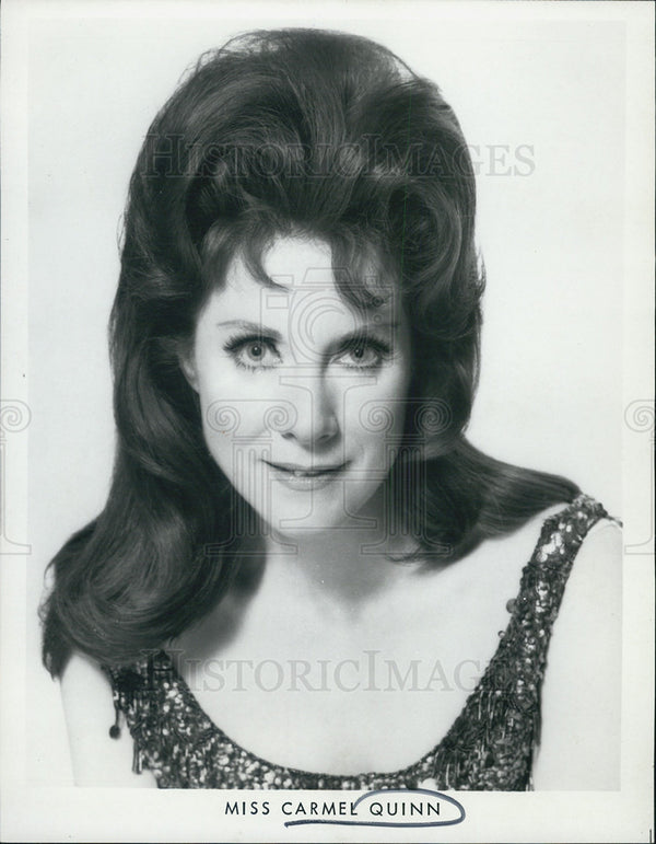 Singer Carmel Quinn 1972 Vintage Press Photo Print - Historic Images