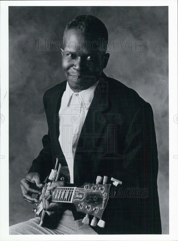 Bluesman Johnny B. Moore performs in "Speaking the Blues." 1995 Vintage ...
