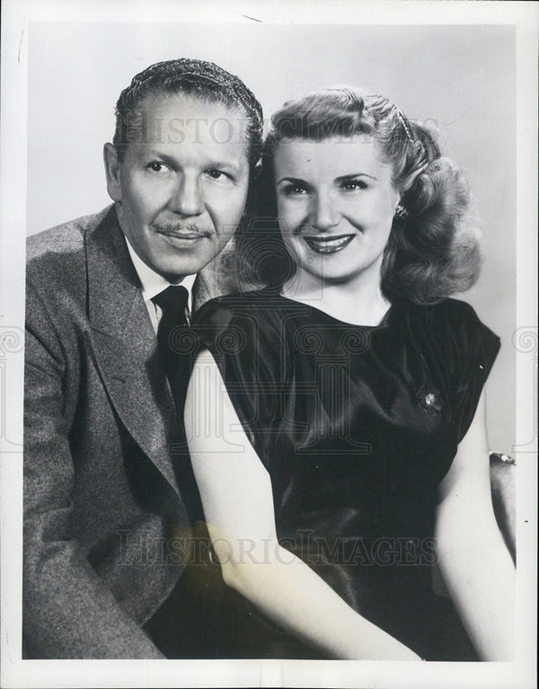 Actor Roger Pryor and Actress Shirley Mitchell 1947 Vintage Press Photo Print - Historic Images