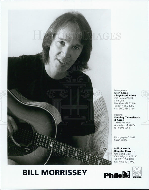 Folk singer Bill Morrissey 1994 Vintage Press Photo Print - Historic Images