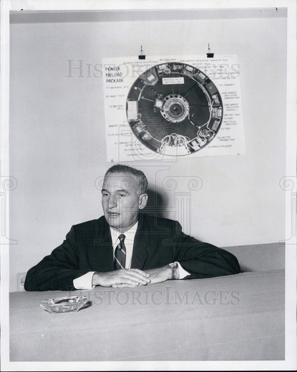 Dr Simon Ramo Authority on Space Travel Undated Vintage Press Photo ...