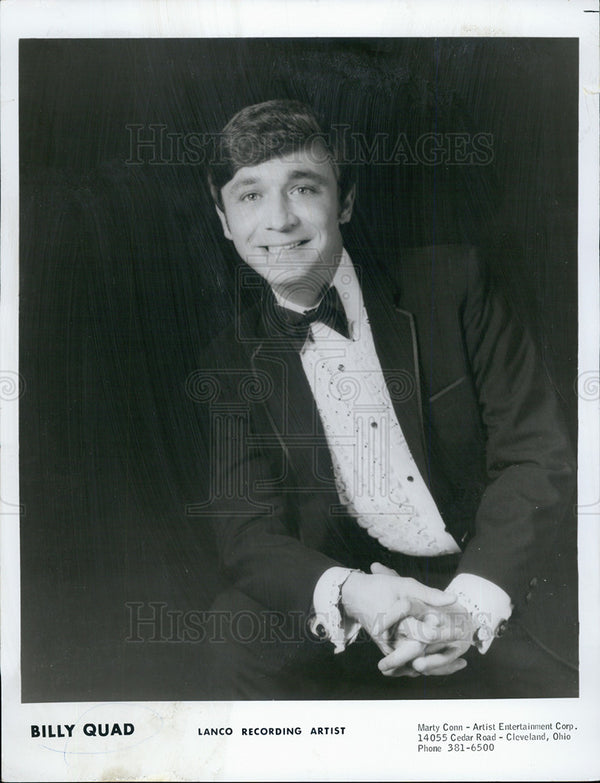 Singer Billy Quaid 1973 Vintage Press Photo Print - Historic Images