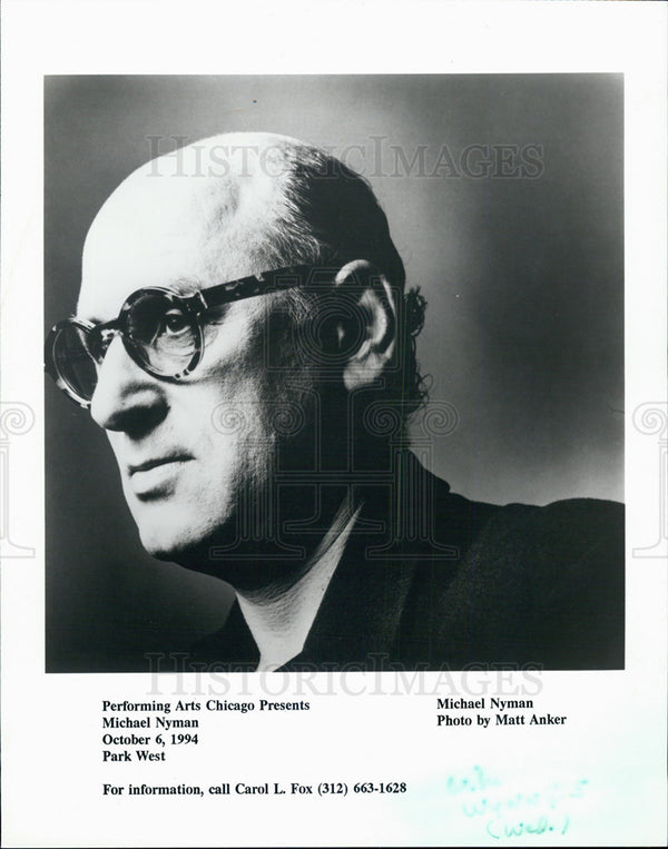 Michael Nyman pianist 1994 Vintage Press Photo Print - Historic Images