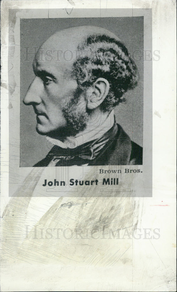 Portrait of John Stuart Mill,writer 1964 Vintage Press Photo Print ...
