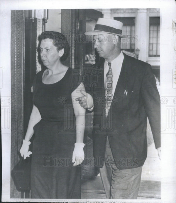 Mrs. Thelma Olds Testified at inquest 1956 Vintage Press Photo Print ...