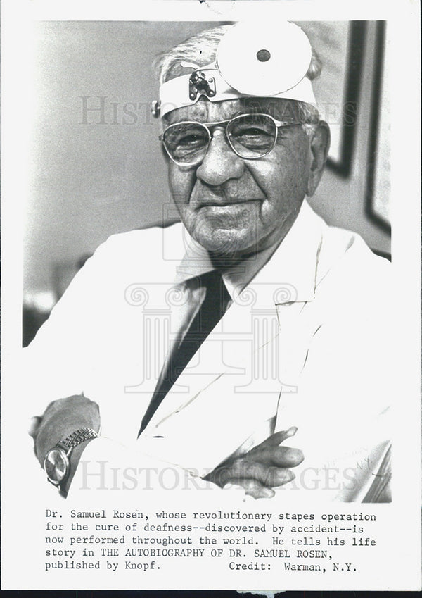 Dr. Samuel Rosen tells life story in autobiography 1973 Vintage Press ...