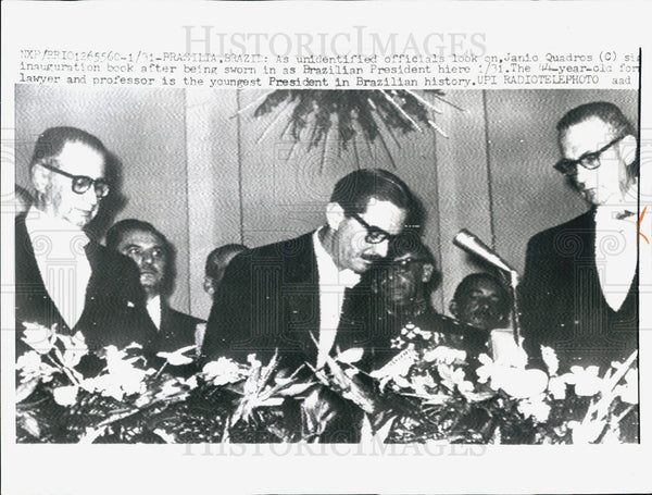 President of Brazil Janio Quadros 1961 Vintage Press Photo Print ...