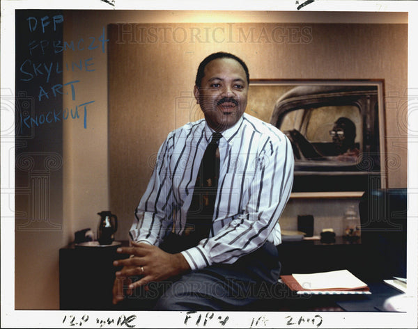 Robert Hurst as Pres of Michigan Bell 1992 Vintage Press Photo Print ...