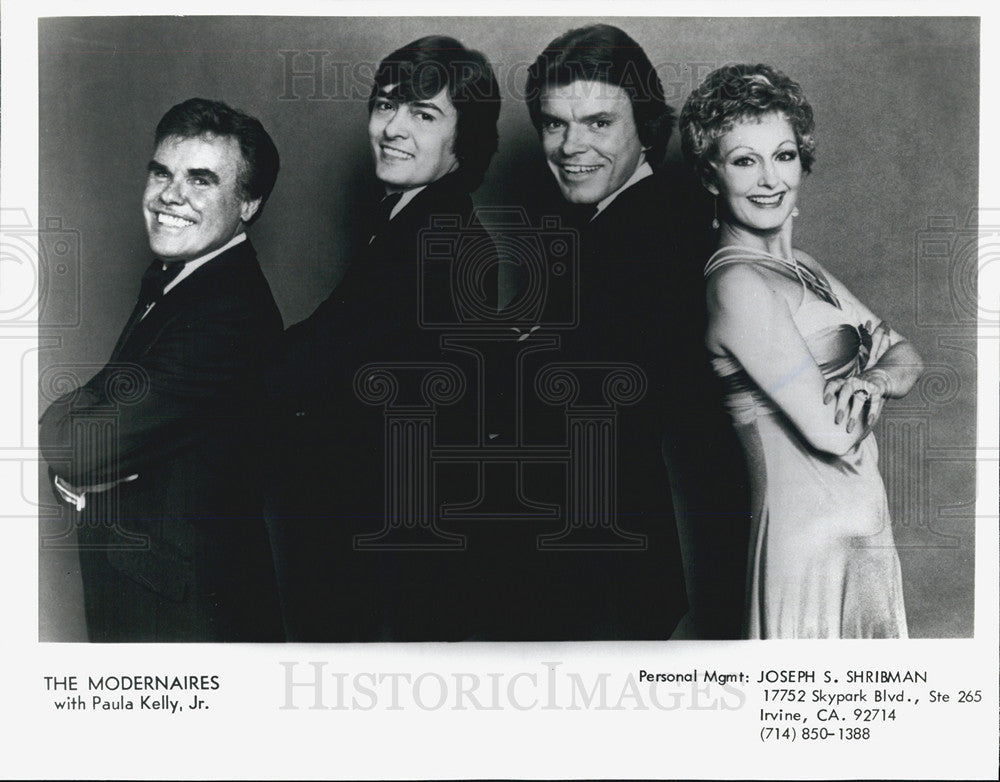 Musical Group The Modernaires With Paula Kelly Jr. Undated Vintage ...