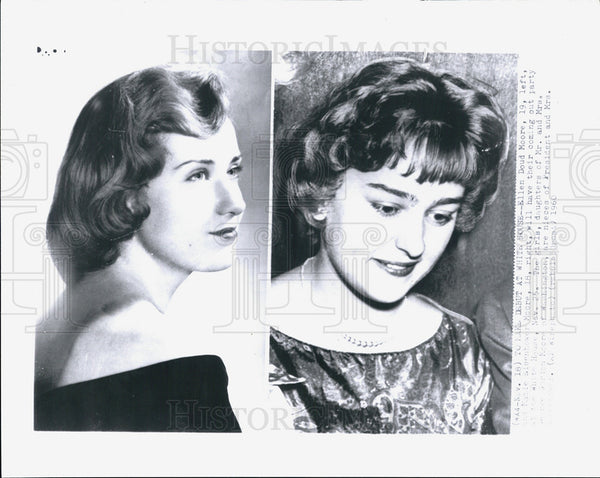Ellen Doud Moore, Mamie Eisenhower Moore 1960 Vintage Press Photo Print ...