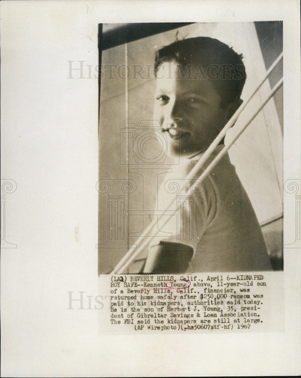 Kenneth Young Kidnapped Boy 1967 Vintage Press Photo Print - Historic ...