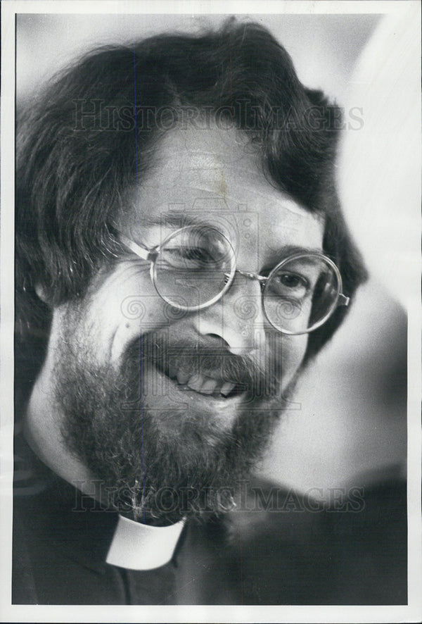 The Rev.Charles Moore 1976 Vintage Press Photo Print - Historic Images