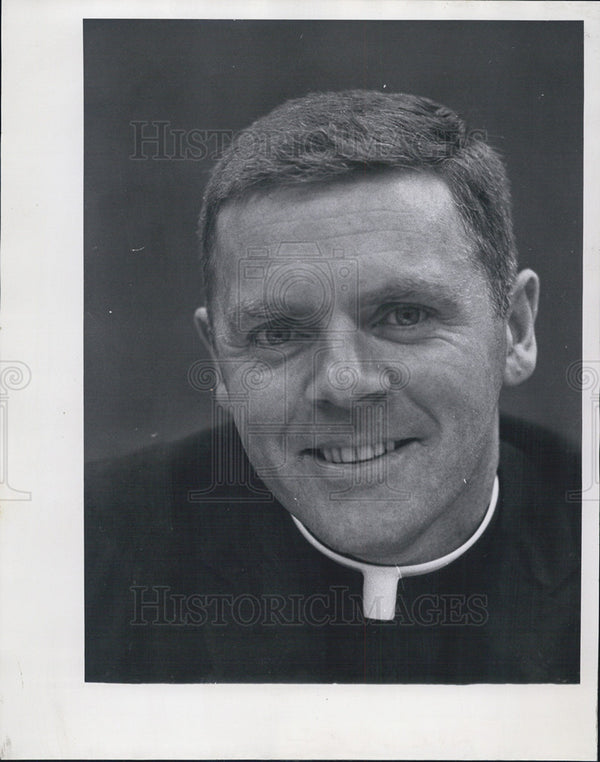 Rev. Patrick O'Malley 1968 Vintage Press Photo Print - Historic Images