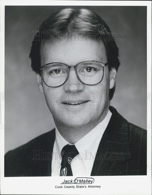 Jack O'Malley Cook County State Attorney 1992 Vintage Press Photo Print ...