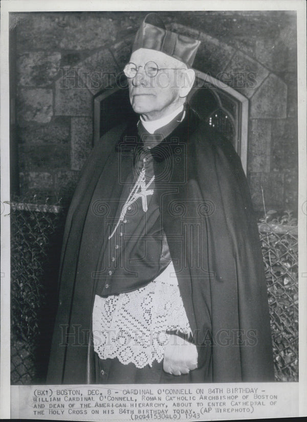 William Cardinal O'Connell Roman Catholic Archbishop Boston 1943 ...