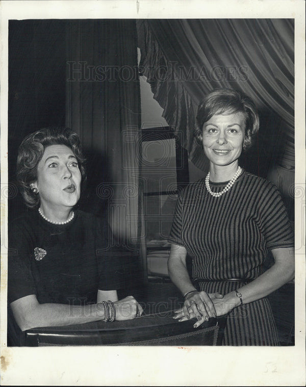 Mrs Joseph O'Neil Jr. Mrs Robert Elson at Luncheon 1965 Vintage Press ...
