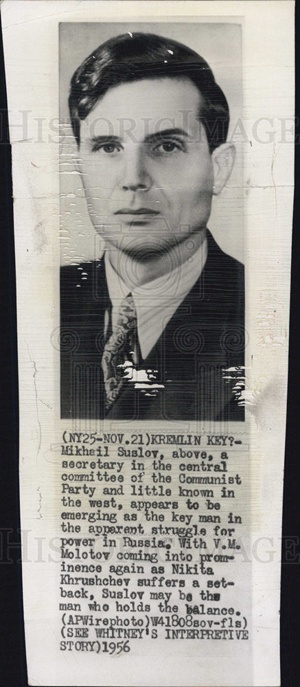 Mikhail Suslov SEcretary centeral committee of communist party 1956 ...