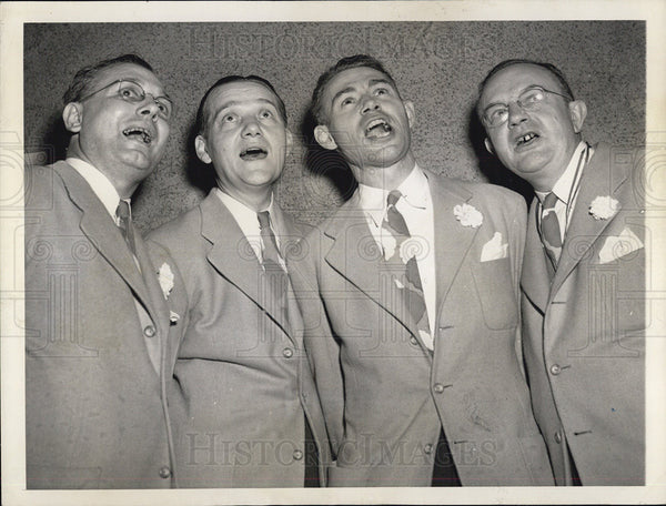 Winners of Barber Shop Singers Competition 1943 Vintage Press Photo ...