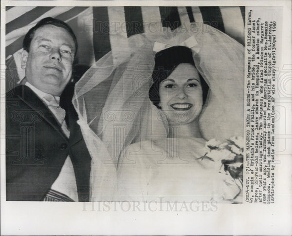 Marquess of Milford Haven Bride Janet Bryce Hampstead 1960 Vintage ...