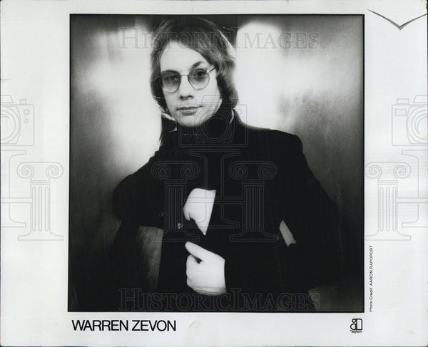 Warren Zevon musician 1978 Vintage Press Photo Print - Historic Images