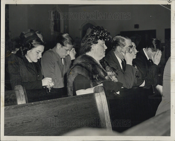 Family of James Ragen Funeral Service 1946 Vintage Press Photo Print ...