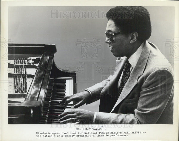 Dr Billy Taylor Pianist Composer Host NPR JAZZ ALIVE 1980 Vintage Press ...