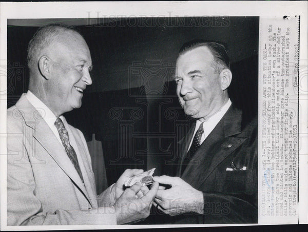Sen. George Malone walked away with cash. 1953 Vintage Press Photo ...