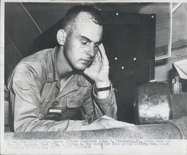 Senator Adlai Stevenson III 1952 Vintage Press Photo Print - Historic ...