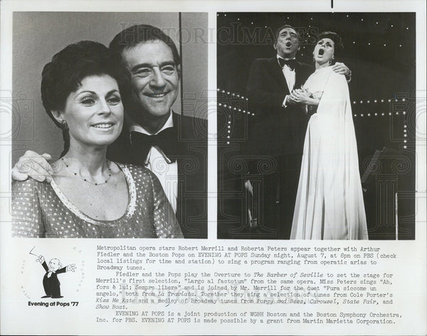 Metropolitan Opera Stars Robert Merrill & Roberta Peters 1977 Vintage ...