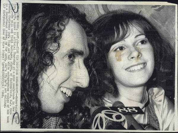 Tiny Tim confirms engagement 1959 Vintage Press Photo Print - Historic ...