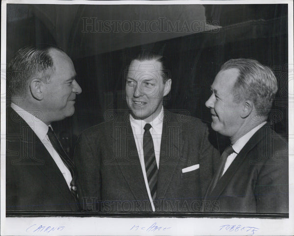 John McHale, Joe Cairnes, Birdie Tebbets 1959 Vintage Press Photo Print ...