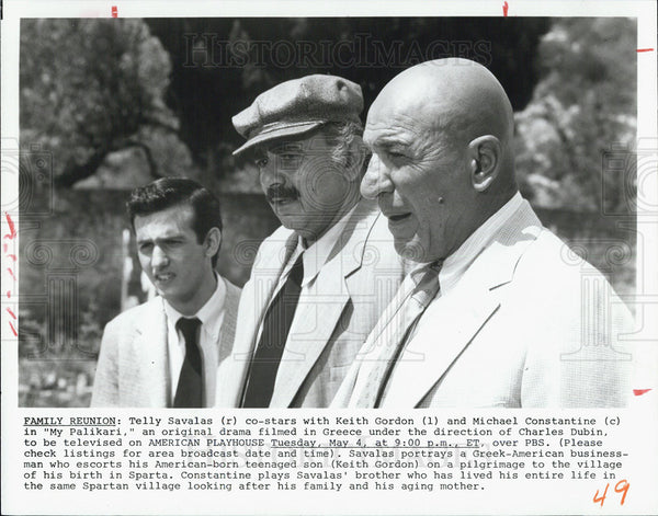 Telly Savalas Keith Gordon and Michael Constantine in American" 1982 ...