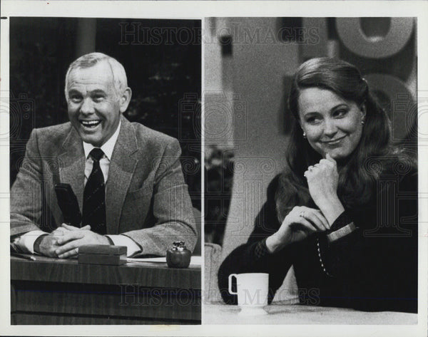 Johnny Carson & Jane Pauley "The Tonight Show" 1982 Vintage Press Photo ...